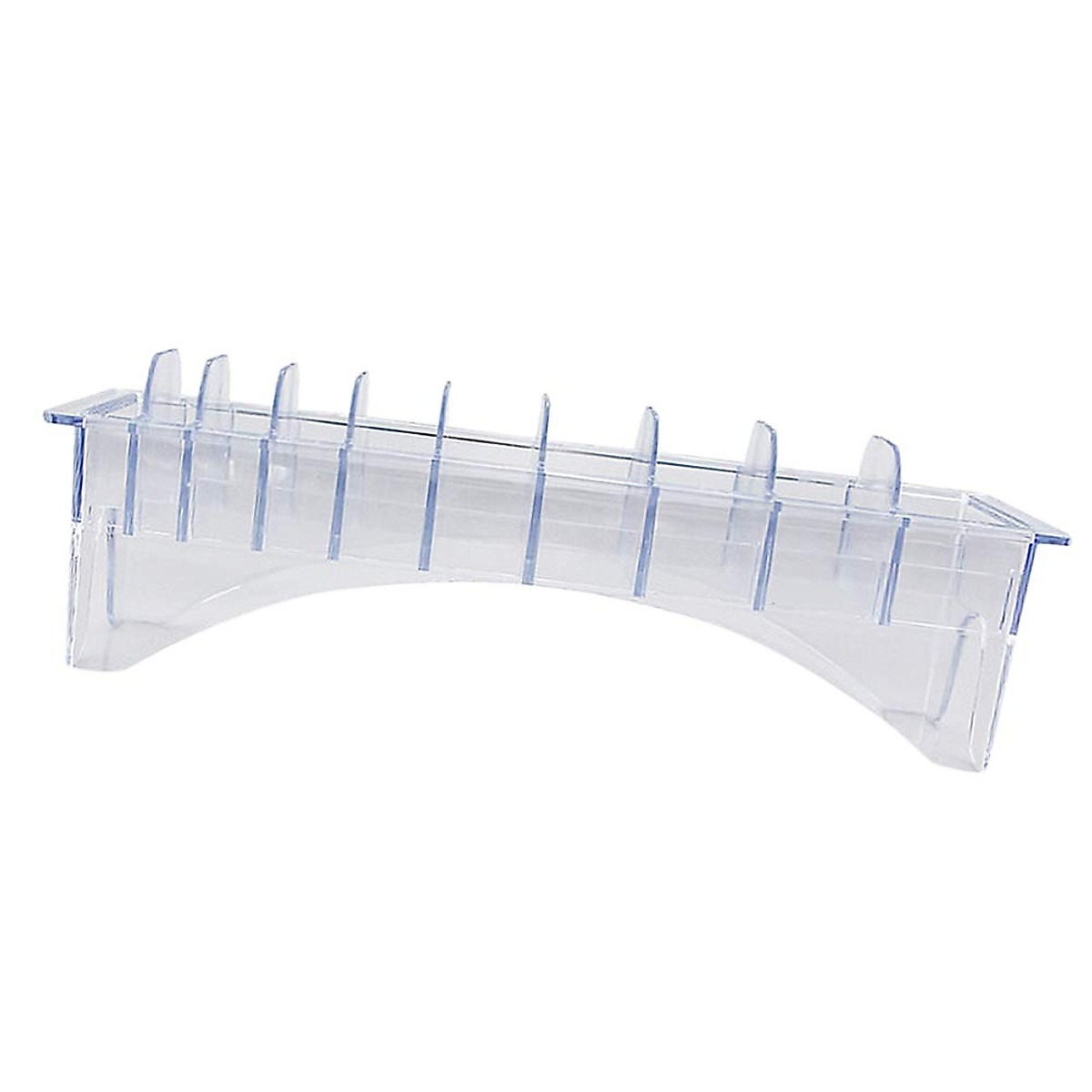 Plastic Clipper Guide Grooming Clipper Blade Case Holder Organizer Plastic 10 Blades Storage Case Rack Clipper Comb Holder for Salon Home Supplies Plastic Blade Guide