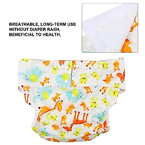 Washable Diapers,Reusable Adult Diaper Leak Proof Protection, Washable and Reusable Adjustable Breathable Adult Diaper for The Elderly, One Size Fits All(2)