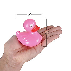 ArtCreativity Floating Plastic Duck Toys - Pack of 12 - Durable Duckie Bath Tub Water Toys for Kids, Carnival Theme Party Supplies, Birthday Party Favors and Goodie Bag Fillers