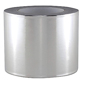 GTSE Aluminum Foil Tape, 4 inches x 55 yards (164 ft) Wide Roll, Multi-Purpose Wide Silver Metal Tape, Ideal for HVAC, Sealing, Insulation, Patching Air Ducts, Metal Repair