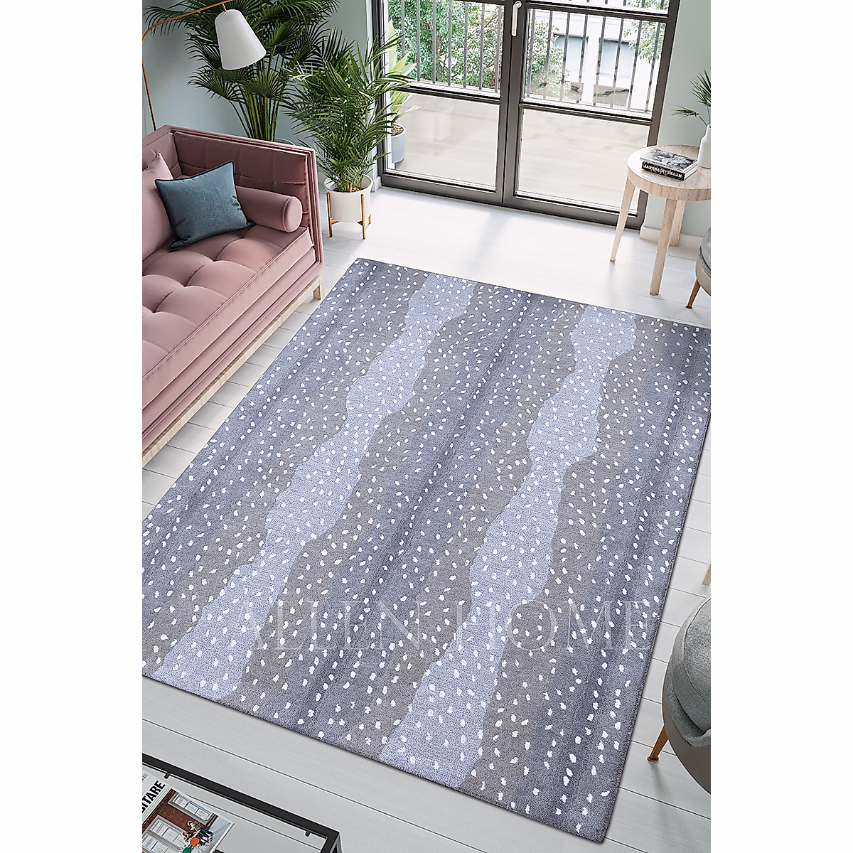 Hand Tufted Traditional Wool Area Rugs by Allen Home | Durable | 100% Wool | Living Room, Dining Room, Bedroom, and Entryway Area Rugs | 8’ x 10’ | Antelope Grey
