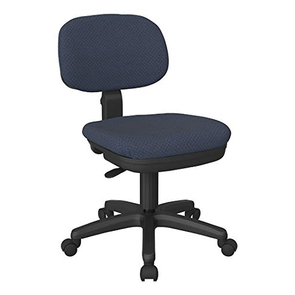Office Star SC Series Basic Adjustable Office Desk Task Chair with Padded Foam Seat and Back, Interlink Ink Blue Fabric