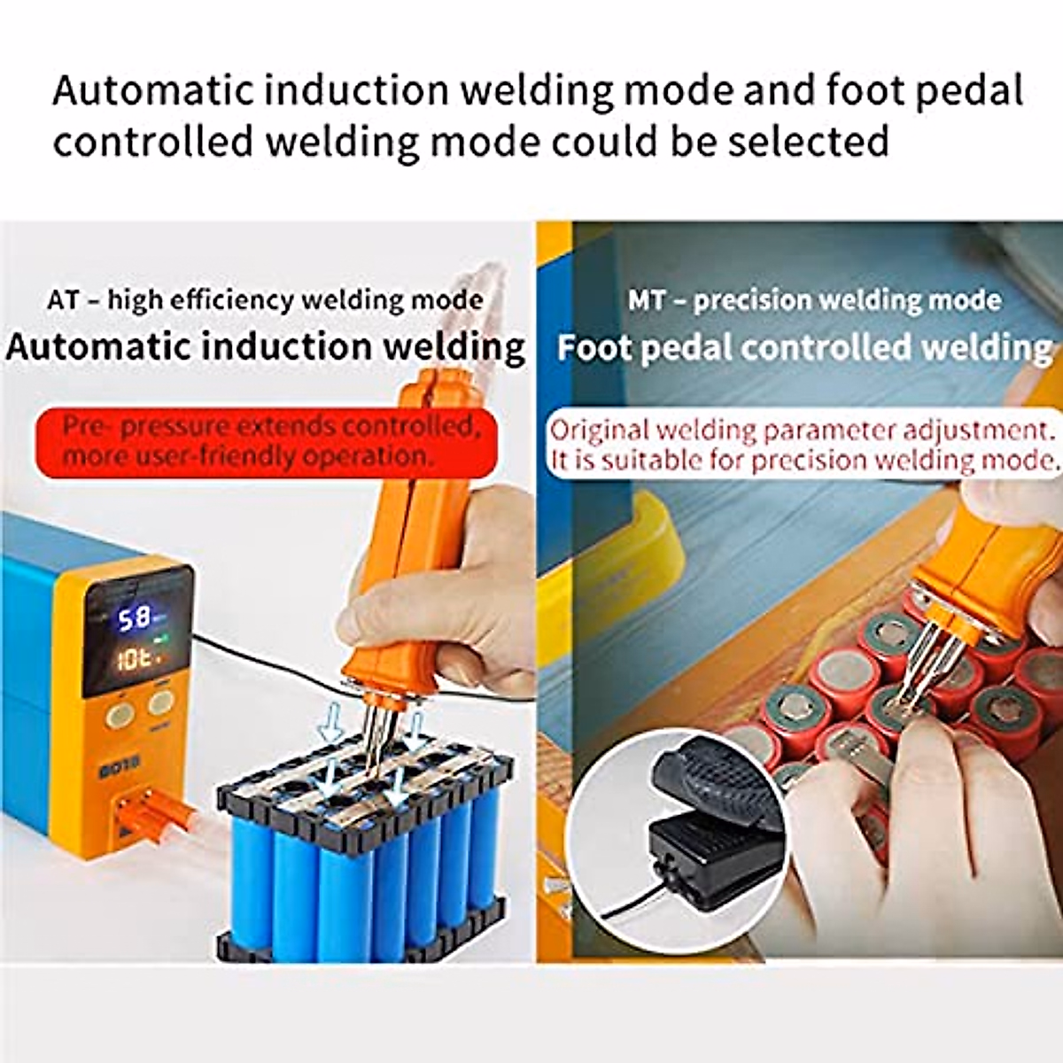 CHUNTIANMEI 801B Battery Spot Welder,Industrial Energy Storage Battery Welding Machine,with Spot Welder Pen,11.6Kw Pulse Spot Welder,Portable Precision Battery Welding Equipment