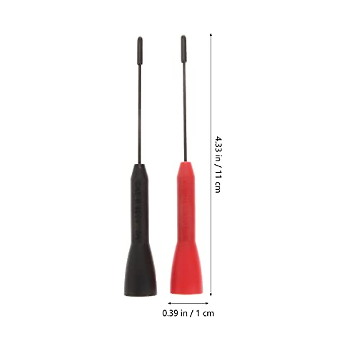 iplusmile Multimeter Tester Test Leads Test Probe Pins Multimeter Probes Tips, Extended Fine Point Tip Adapter Set Electronic Test Lead for Banana Plug Multimeter 2mm, 2pcs