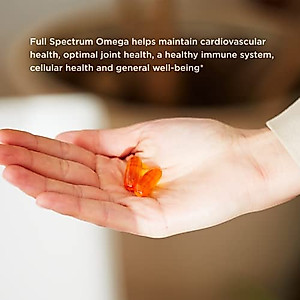 Solgar Wild Alaskan Full Spectrum Omega, 120 Softgels - Supports Heart, Brain, Bone and Skin Health - Provides Vitamin D3 - Rich Source of EPA & DHA - Non GMO, Gluten Free, Dairy Free - 60 Servings