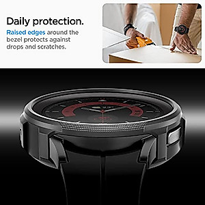 Spigen Liquid Air Armor Designed for Samsung Galaxy Watch 5 Pro Case 45mm (2022) - Matte Black