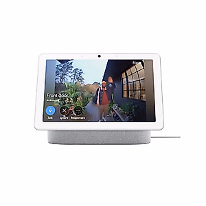 Google Nest Hello Doorbell (Wired) Wi-Fi Video Doorbell with 10/'' Touchscreen Bundle (Renewed), Max Chalk