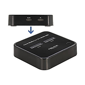 Delock M.2 Docking Station for 2 x M.2 NVMe PCIe SSD with Clone Function