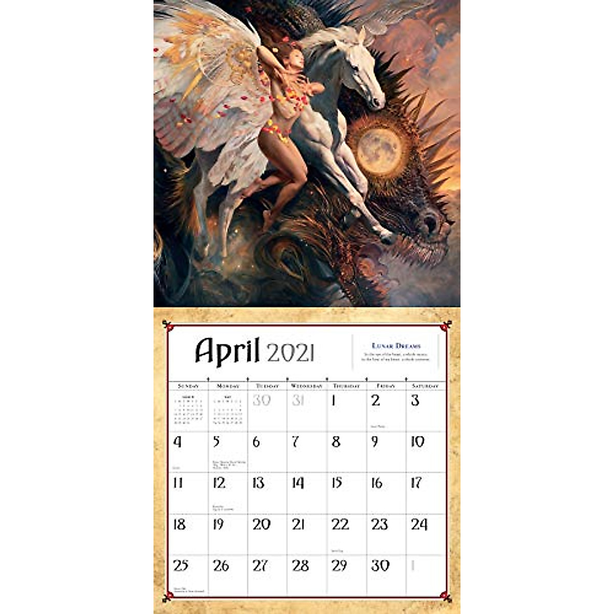 Boris Vallejo and Julie Bell's Fantasy Wall Calendar 2021