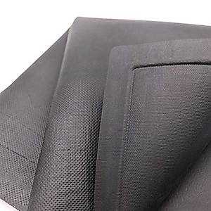 Diversitech Outdoor Gas Grill BBQ & Fire Pit Mat 48" x 30" - Protects Decks & Patios - 10 Year Warranty, Black