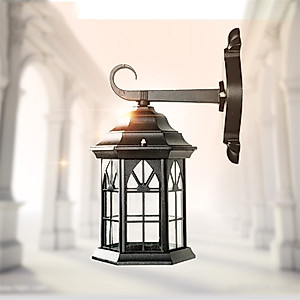 European wall light Victoria Rustic Pure Aluminum Light Vintage Waterproof Outside Wall Lantern Lamps Retro Industrial Outdoor Wall Lights Street Garden Courtyard Home Villa Lighting Wall Sconce E27(B