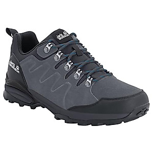 Jack Wolfskin Men's Refugio Texapore Low M Hiking Shoe, Grey/Black, 9.5