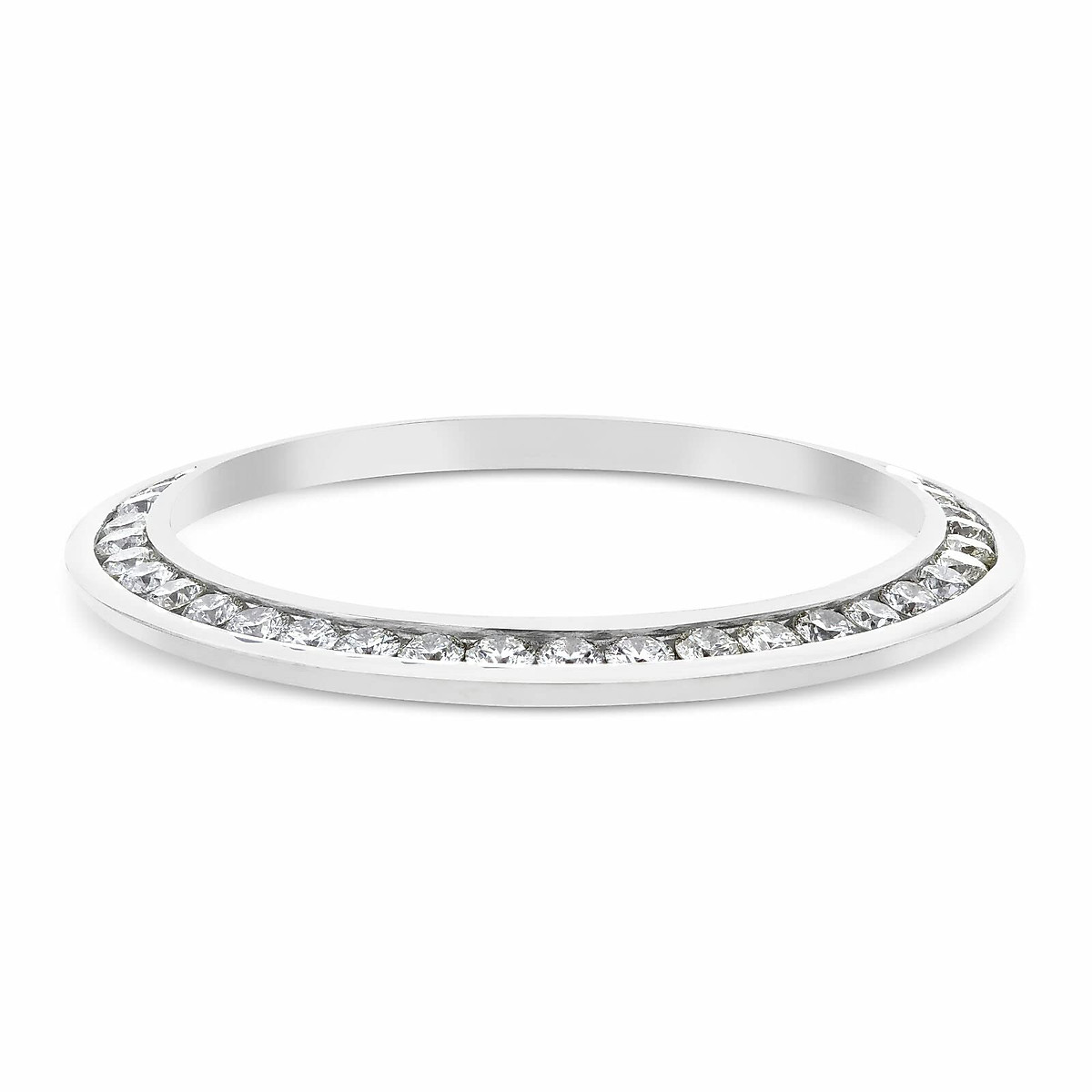 Ewatchparts 3ct Channel Diamond Bezel Watch Part Compatible With Rolex Submariner, GMT Master 2, Daytona