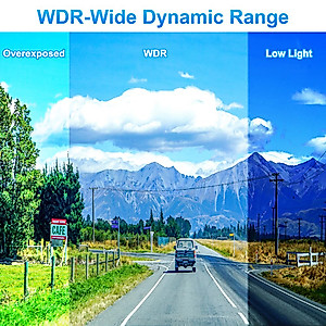 VSYSTO Fish Eye Camera WiFi Motorcycle Dash Cam, 150° Wide Angle SONYIMX307 Lens, 3" IPS Screen WDR HD 1080P Front & Rear Sports Action Camera DVR with GPS, Waterproof Case, G-Sensor Loop Recording