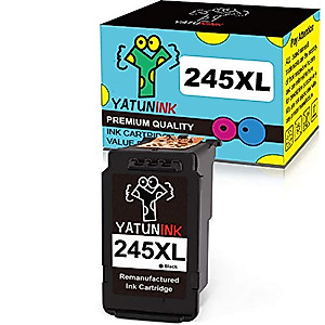 YATUNINK Remanufactured Ink Cartridge Replacements for Canon PG-245XL 245 XL 245XL PG-243 Black Ink Cartridge for Canon Pixma TR4522 MG2522 MG2922 TS302 MX490 MX492 TR4550 TS3122 Printer(1Black)