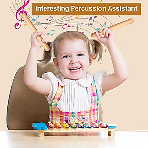 Boao 20 Pieces Rhythm Sticks for Kids Bulk 8 Inch Music Lummi Sticks with Carry Bag Music Rhythm Sticks Classical Wood Claves Musical Percussion Instrument Musical Sticks Classroom Set