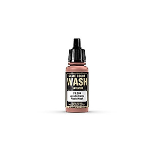 Vallejo Flesh Wash, 17ml, 0.57 Fl Oz (Pack of 1) (VJ73204)