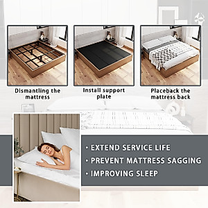 Imperius Bunkie Board,(30”x60” Twin Size) Bed Support Slats for Support to,Bed Support Slats for Support to Streamline and Minimize The Bed,Sleeper Sofa Board,Foldable Box Spring