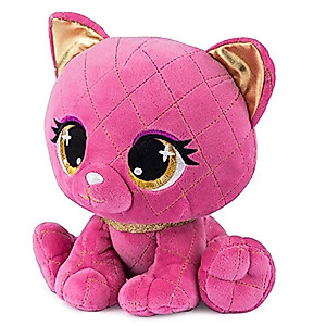 P.Lushes Designer Fashion Pets Madame Purrnel Premium Cat Stuffed Animal, Pink and Gold, 9”