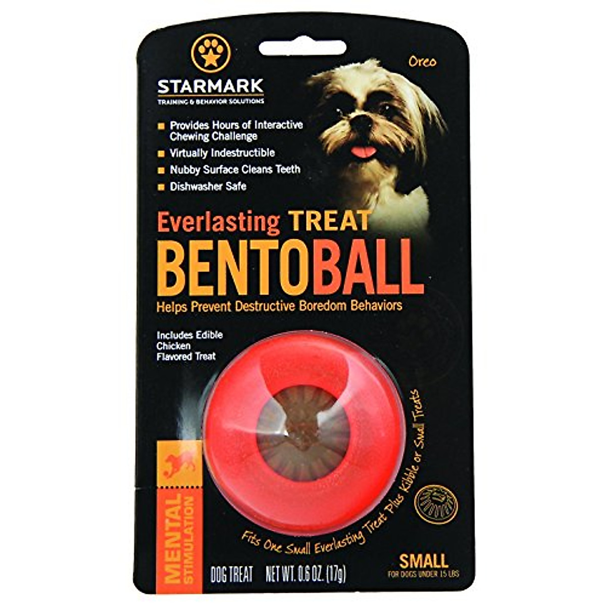StarMark 2 Pack of Everlasting Treat Bento Balls, Small, Puzzle Toys for Dogs Under 15 Pounds