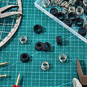 RP4993 Replacement Seats and Springs Faucet Repair Kit RP4993 Seats and Springs Compatible with Faucet Rod Replacement, Black (36 Pairs)