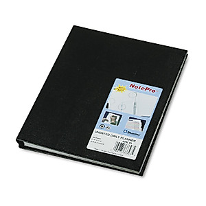 Blueline A29C81 NotePro Undated Daily Planner, 9-1/4 x 7-1/4, Black