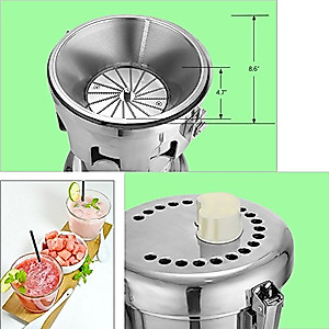WF-A3000 Juicer Machine, Fruit and Vegetables Juice Maker, Commercial Juice Extractor Stainless Steel Heavy Duty 110V 370W