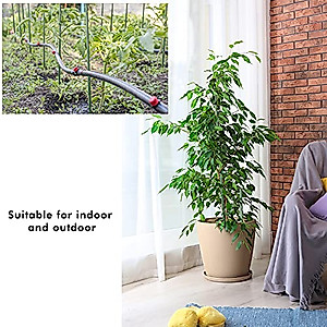 Hotop 35 Pieces 24 Inch Garden Stakes 2 Ft Garden Stakes Plant Support Plastic Coated Plant Stakes Tomato Sturdy Metal Stakes