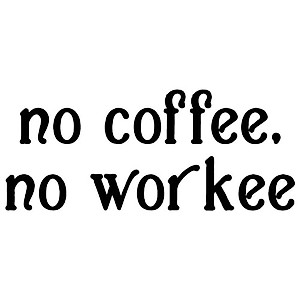 CafePress No Coffee No Workee Travel Mug 20 oz. Insulated Stainless Steel Coffee Tumbler