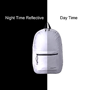 Amazing Action Lightweight College Backpack For Men Women, Reflective Foldable Water Resistant Outdoor Daypack