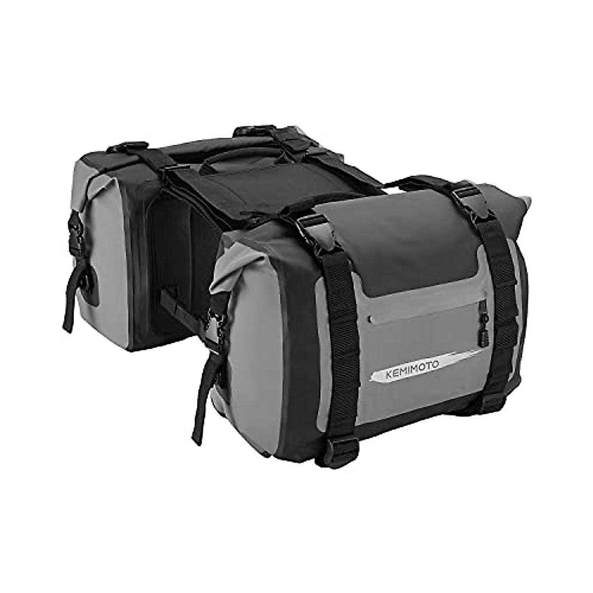 KEMIMOTO 50L Motorcycle Saddlebags with 30L Motorcycle Saddlebags