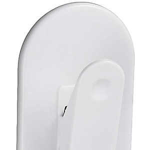 Spectrum Diversified Fridge Chip, Bag Refrigerator, Set of 2 Heavy Duty Magnets With Clip for Photos & Cards, No Size, White