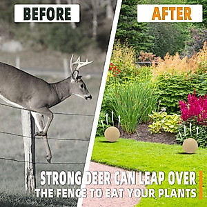 Ksqurelnb Deer Repellent, Rabbit Repellent Outdoor, Deer and Rabbit Repellent for Plants, Powerful Rabbit Repellent for Darden, Deer Deterrent for Darden, Deer Away, Rabbit Deterrent for Yard - 8P