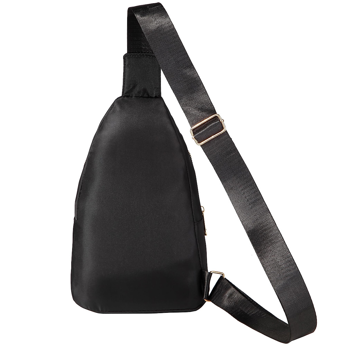 AIKELIDA Small Sling Backpack Crossbody Sling Bag Fanny Pack Cross Body Bag for Outdoors Hiking Traveling - Black