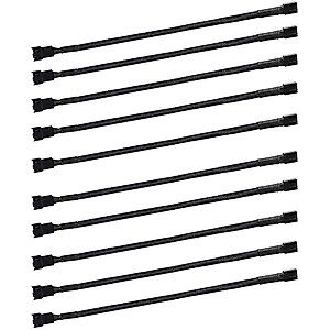 skineat 11.8" pwm Fan Extension Cable，4 pin Fan Extension Cable，Cable Extension pc，3-Pin/4-Pin Cooling Fan Extension Cable Wire (11.8"（30cm） 10pcs)