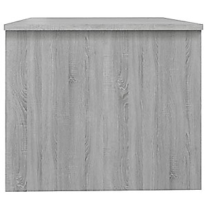 QJBSAVVA Coffee Table Gray Sonoma 31.5"x19.7"x16.7" Engineered Wood,Living Room Furniture Side Tables Narrow Bedside Tables Suitable for Meeting Rooms, Reception Rooms, Offices