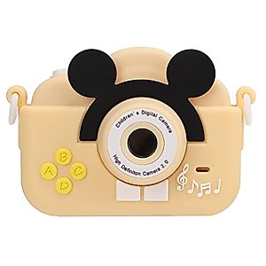 Kids Photo Video Camera, 2MP Kids Digital Camera High Definition 2 Inch Screen for Kids for Gifts(Beige)