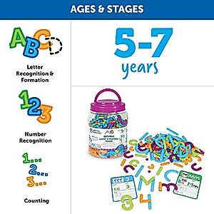 Learning Resources Skill Builders! Letter & Number Maker Classroom Set, 200 Pieces, Age 5+, Teacher Supplies, Learning Numbers Toys for School