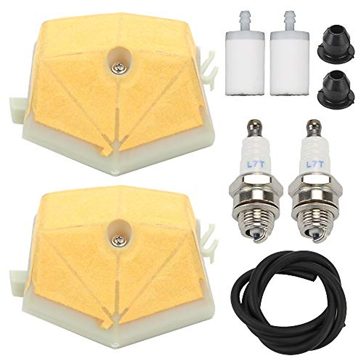 Yermax 503898101 Air Filter + Filter Spark Plug for 51 55 55EPA Chainsaw Replace 503 89 81-01