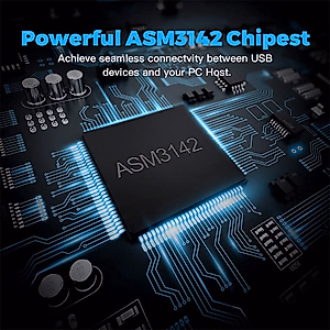 PCIe to USB 3.2/USB 3.1 Gen 2 Card 10Gbps 5-Port (3X USB C -2X USB A) PCI Express Expansion Card PC Internal USB Hub for Windows 10/8/7 Linux and MAC OS 10.8.2 Above