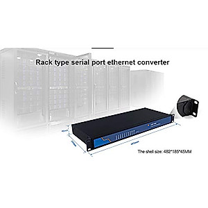 USR-N668 8 Ports Serial Ports Device RS232/RS485/RS422 Serial to Ethernet Converters Module Support TCP Server/UDP Client