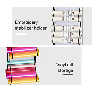 MISSLO 6 Clear Pockets Over Door Organizer for Handbags, Caps, Accessories (White)