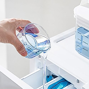 Storage Tank With Measuring Cup, Washing Powder Storage Box, Household Laundry Detergent Storage Bottle, Washing And Care Products Packaging Tank (Color : 1800ML)