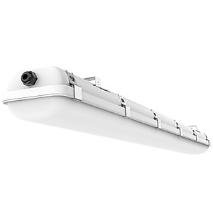 HYPERLITE 4FT 40W LED Vapor Tight Light, 130LM/W 5000K Vapor Proof LED Light Fixture,Excellent Sealing,100-277V UL Listed IP65 Waterproof Freezer LED Light for Shop, Walk in Freezer, Barn, Porch