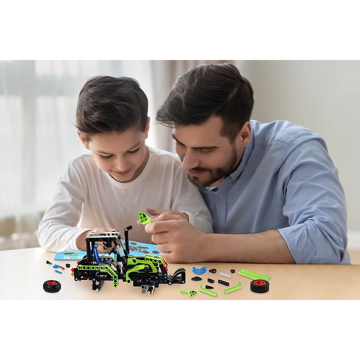 DDAI STEM Building Blocks Toys Gifts for Age 6, 7, 8, 9, 10, 11, 12 Boys and Girls, DIY Building Bricks, Ideal gift for birthday, STEM Engineering Construction RC Toy, 2 in 1 Model