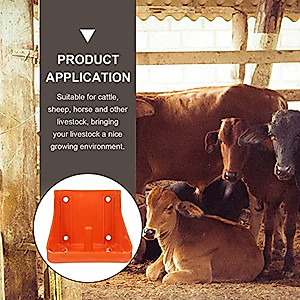 POPETPOP Cattle Salt Block Feeder, Livestock Salt Block Box Mineral Salt Block Holder Supplement Feeder for Horses, Goats, Sheep