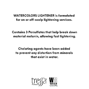 Watercolors Lightener, Hair Bleach Conditioning Lightening, 8 Levels Lift, Incredible Condition Water Colors Hair Dye Maintenance Wash (LIGHTENER - 1 oz packette (single use))