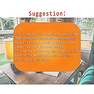 DONYER POWER 14" Mini Electric Fireplace Tabletop Portable Heater, 1500W, Black Metal Frame,Room Heater,Space Heater