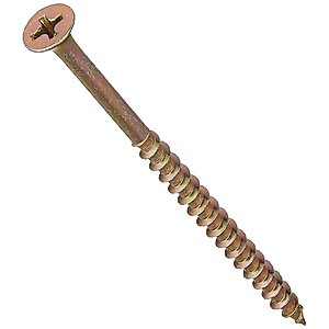 The Hillman Group 47675 8-Inch x 3-Inch All Purpose Wood Screw with Phillips Drive, 1-Pound , Yellow