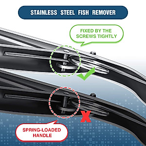 2 Pieces Stainless Steel Fish Hook Remover Fishing Extractor Freshwater and Saltwater Hooker Tool for Fishing, 11-1/2 inch